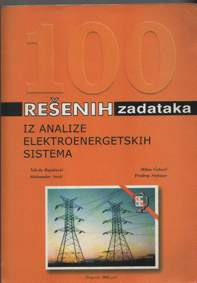 ETF Beograd - Katedra za EES - Analiza elektroenergetskih sistema 1